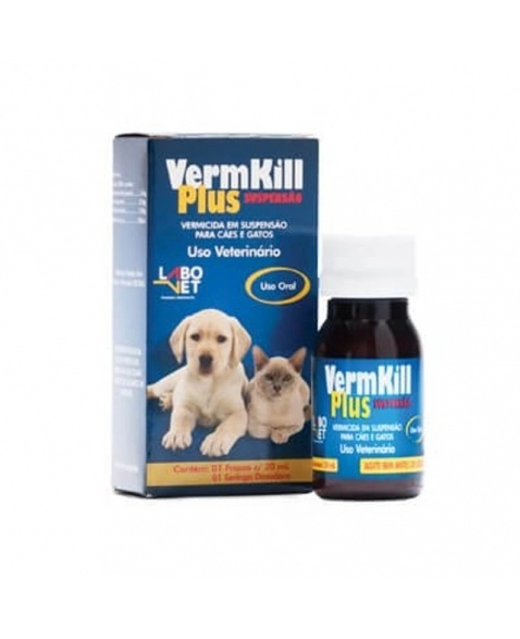 VERMKILL SUSPENSAO 20ML - Vetline