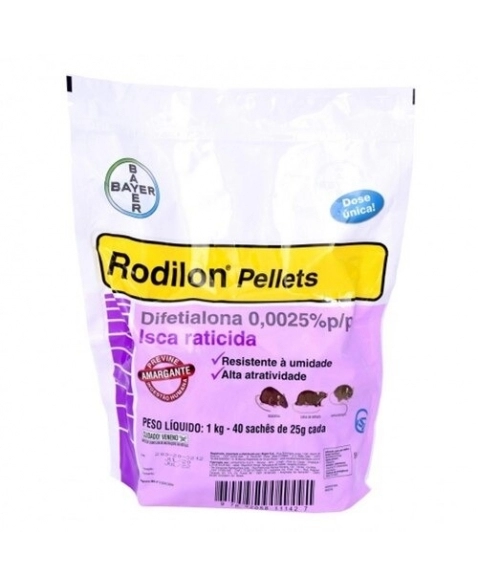 RODILON PELLETS 1KG (40X25GR)