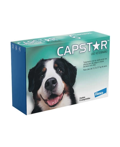 CAPSTAR 57 MG 6 CP (CÃES ATÉ 57KG)